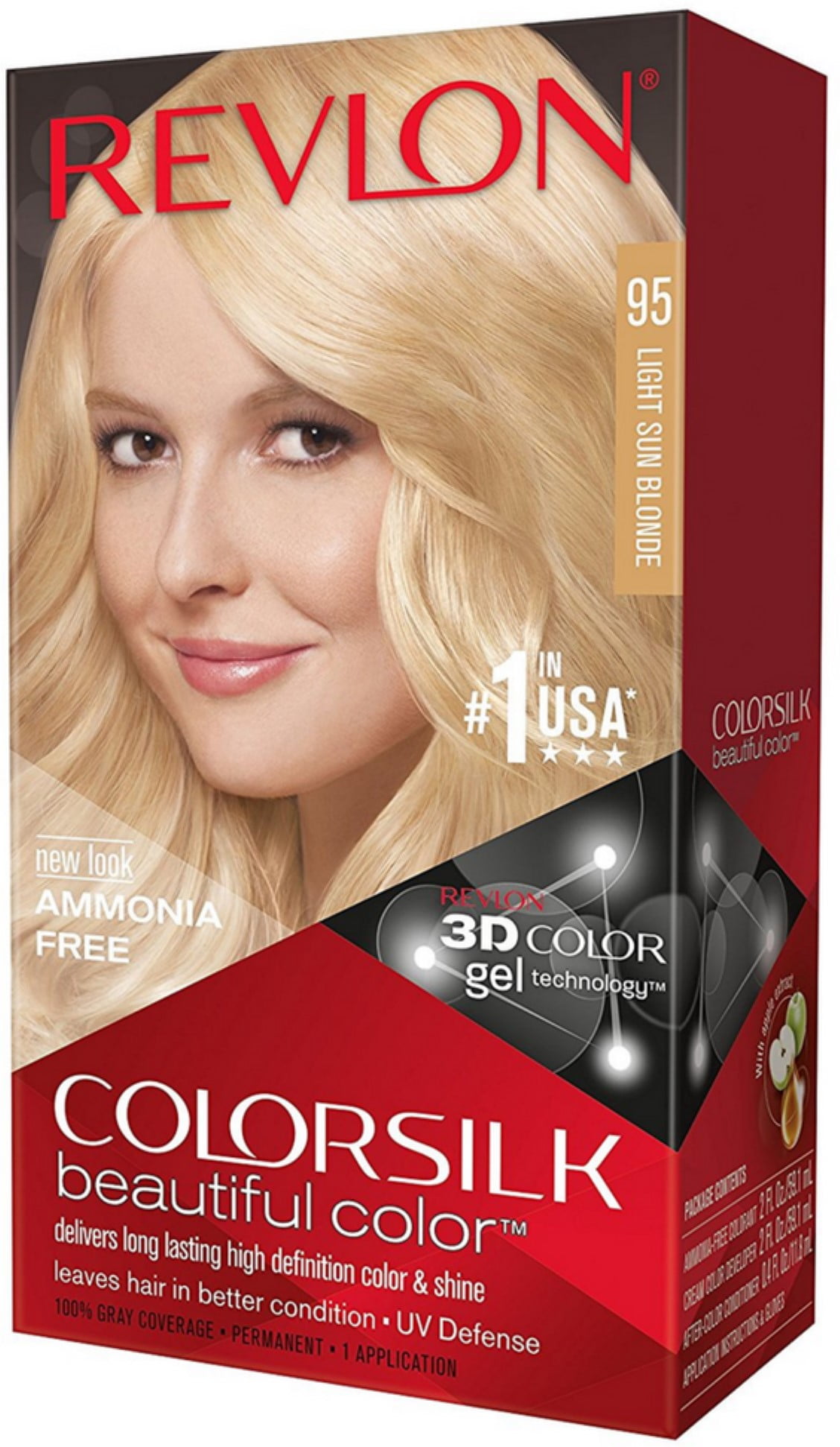 2 Pack - Revlon ColorSilk Beautiful Color Permanent Hair Color Light ...