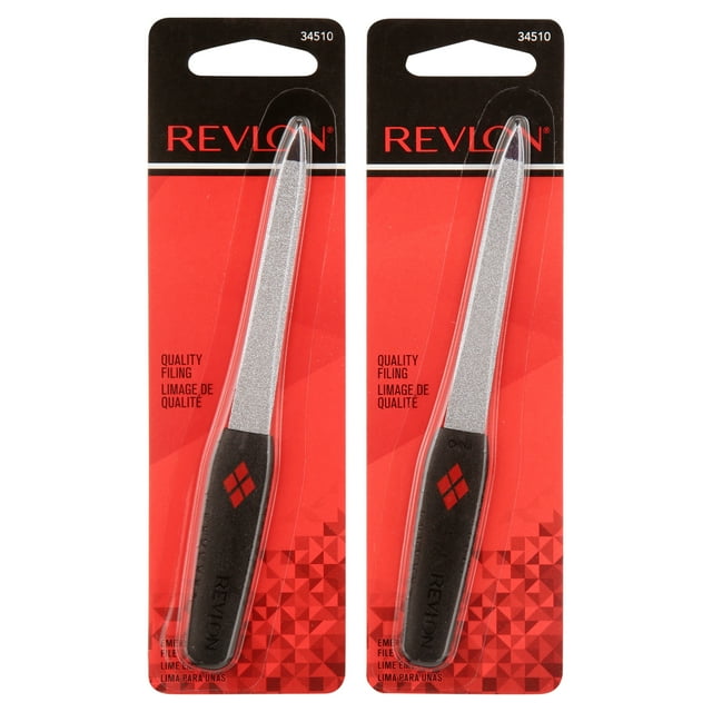 Revlon Emeryl Nail File, 2 Pack - Quick, Easy Filing, Prevents ...