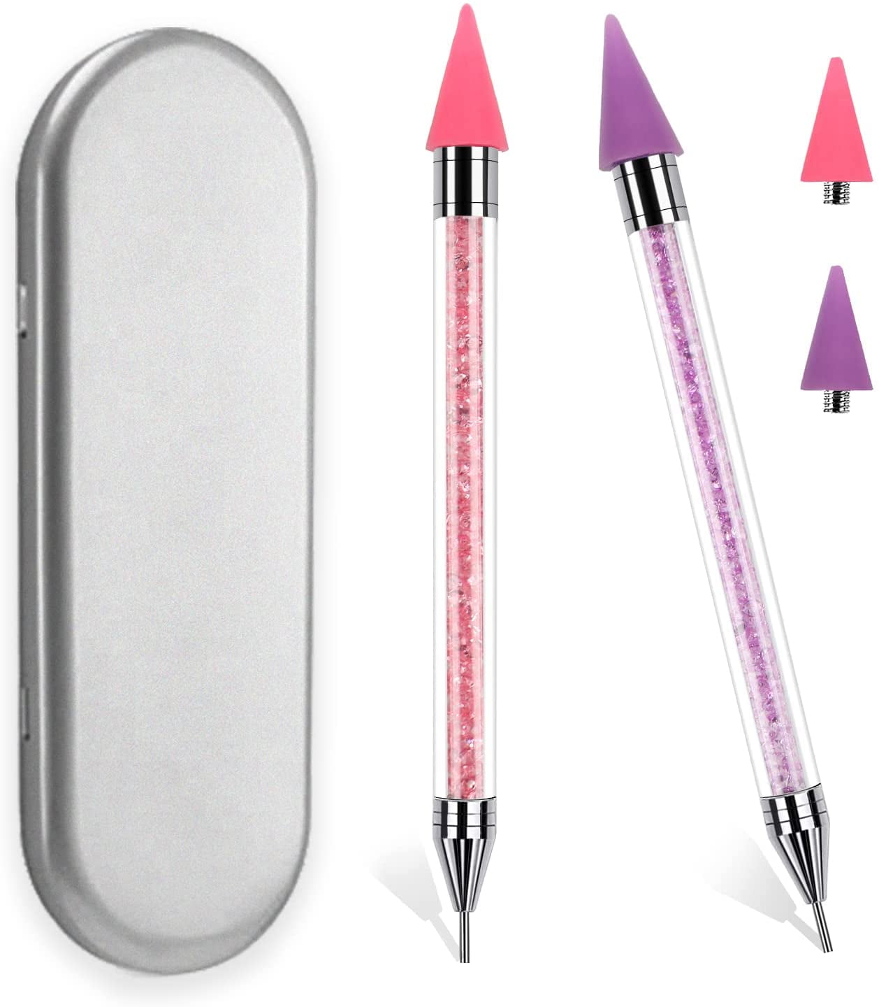 2 Pack Rhinestone Picker With Two Replaceable Wax Heads,Diamond ...