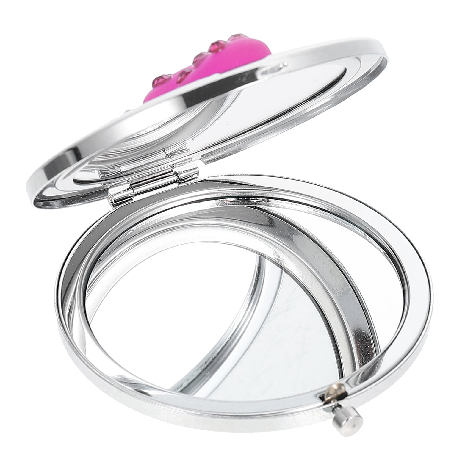 2 Pack Rhinestone Portable Mirror Mirrors Travel Vanity Mirror Small ...