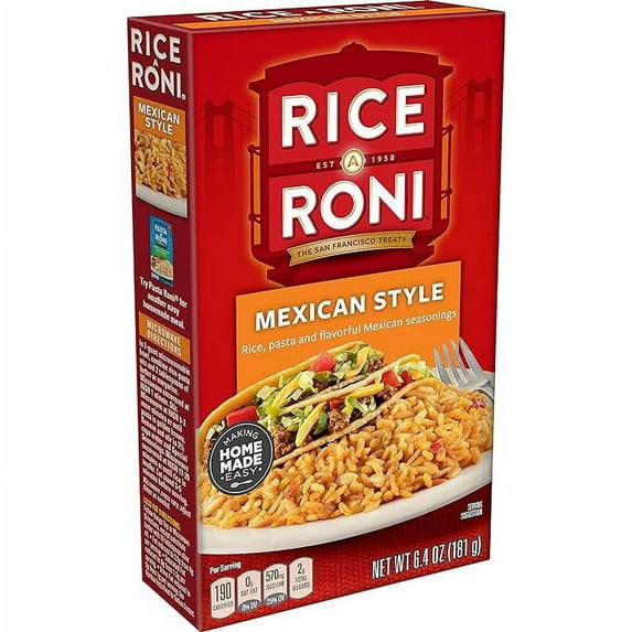 2-Pack Rice-A-Roni, Rice Mix Mexican, 6.4 Ounce - Walmart.com