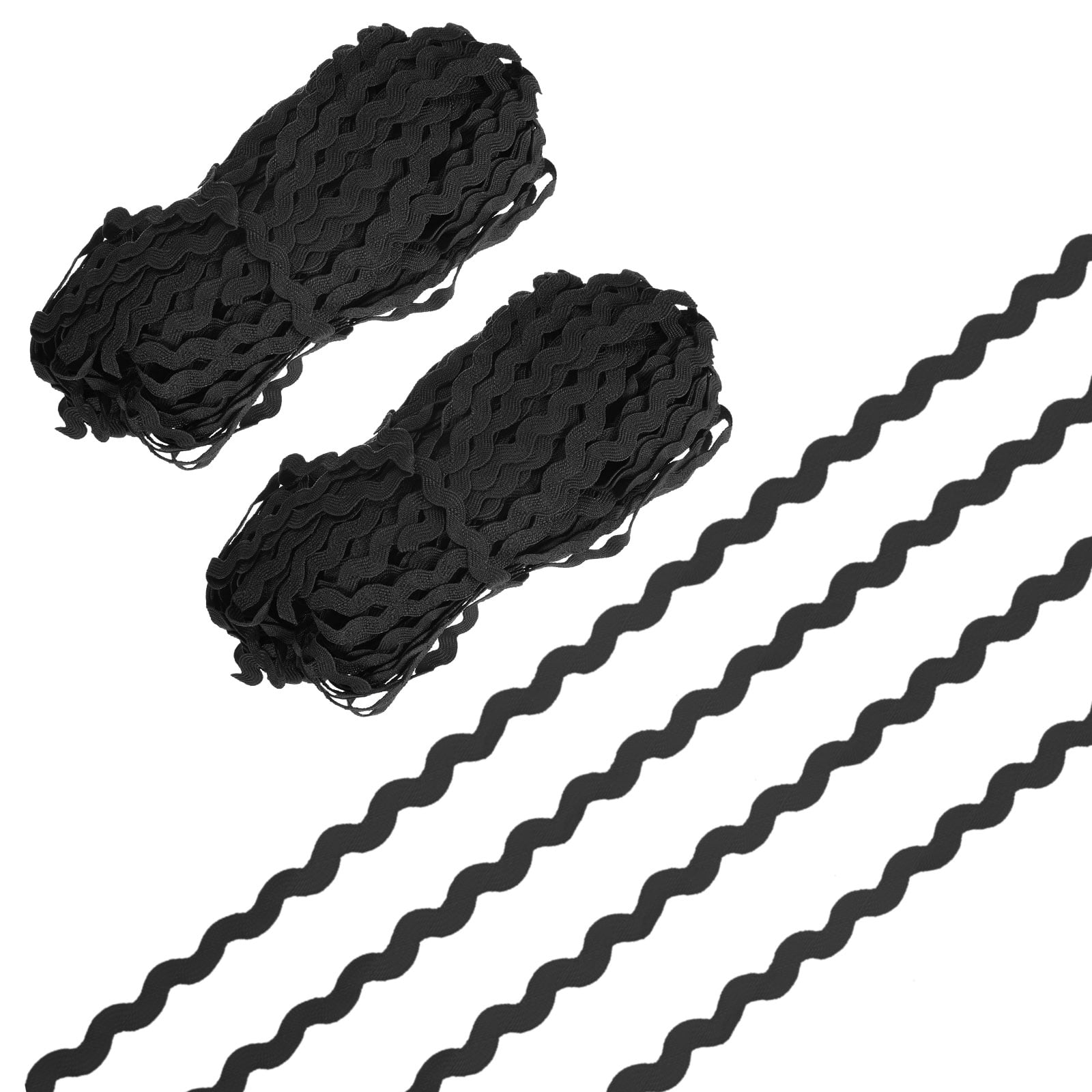 2-Pack Rick Rack Trim, 28 Yard 5mm / 0.2 Inch Wave Bending Fringe ...