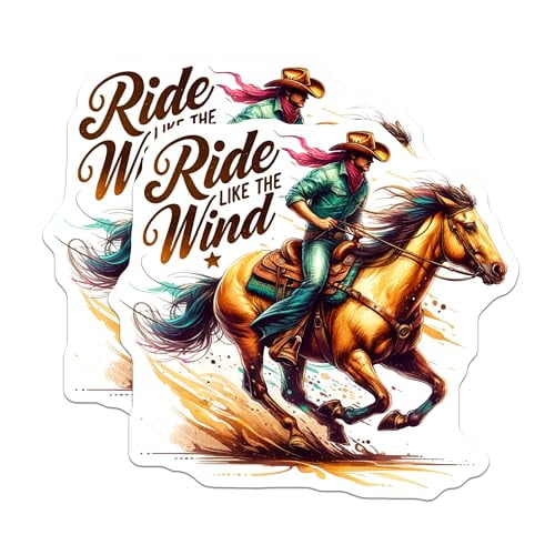 (2 Pack) Ride Like The Wind Magnets - Western Decor - Cowboy Art ...