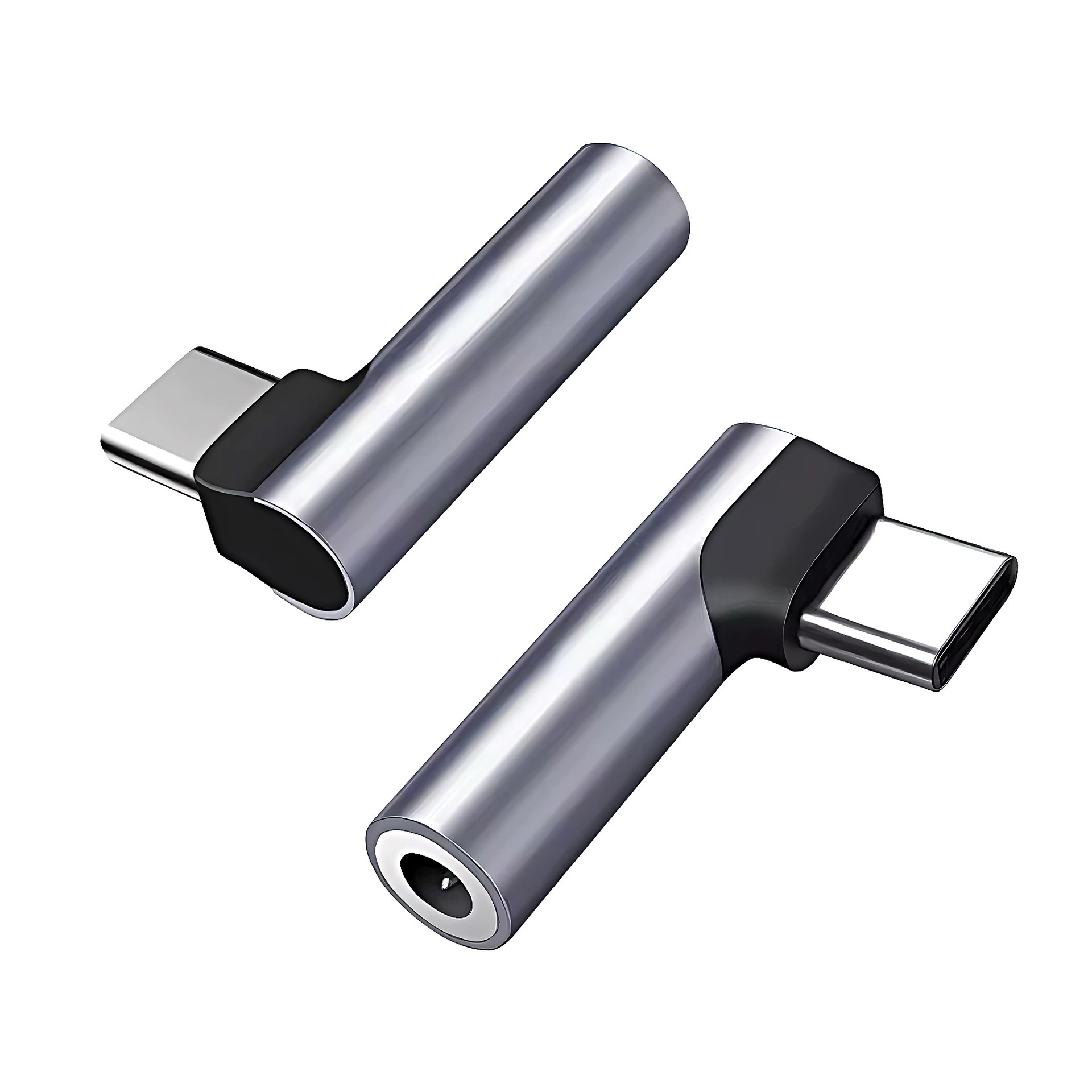 2 Pack Right Angle USB C to 3.5mm Audio Adapter, Type USB C to ...