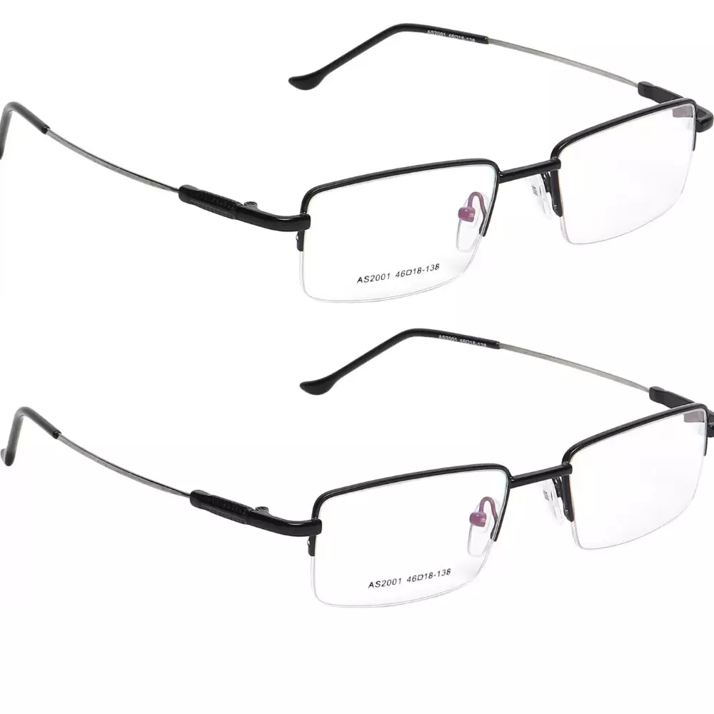 2-Pack Rimless Progressive Photochromic Reading Glasses Cloth and Case ...