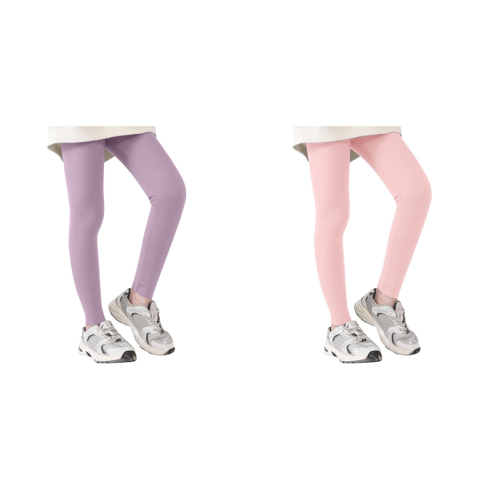 (2-Pack) Rinsvye Girls athletic Leggings Kids Softball Pants for Women ...