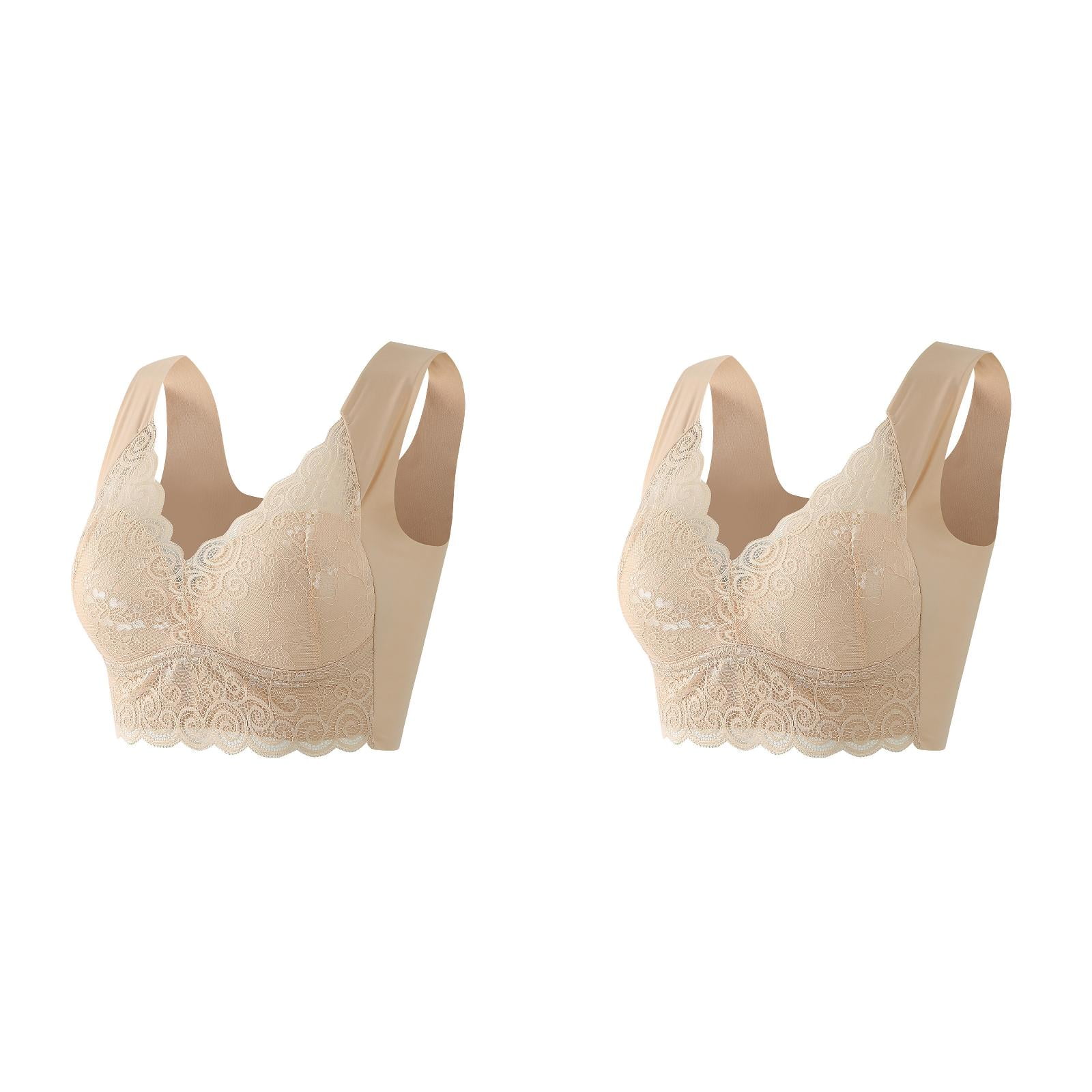 (2-Pack) Rinsvye Lace Bra Plus Size Women Bras Plus Size Sexy Bra Women ...