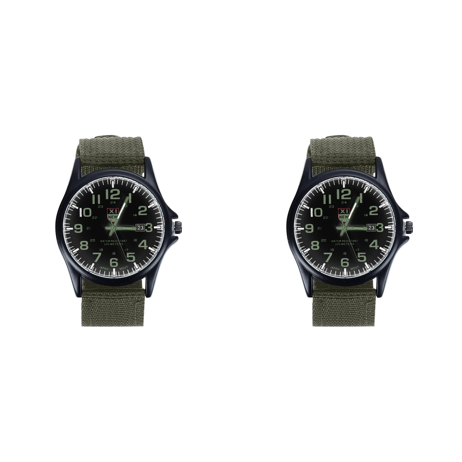 (2-Pack) Rinsvye Quartz Watch Outdoor Wrist Womens Wrist Watches ...