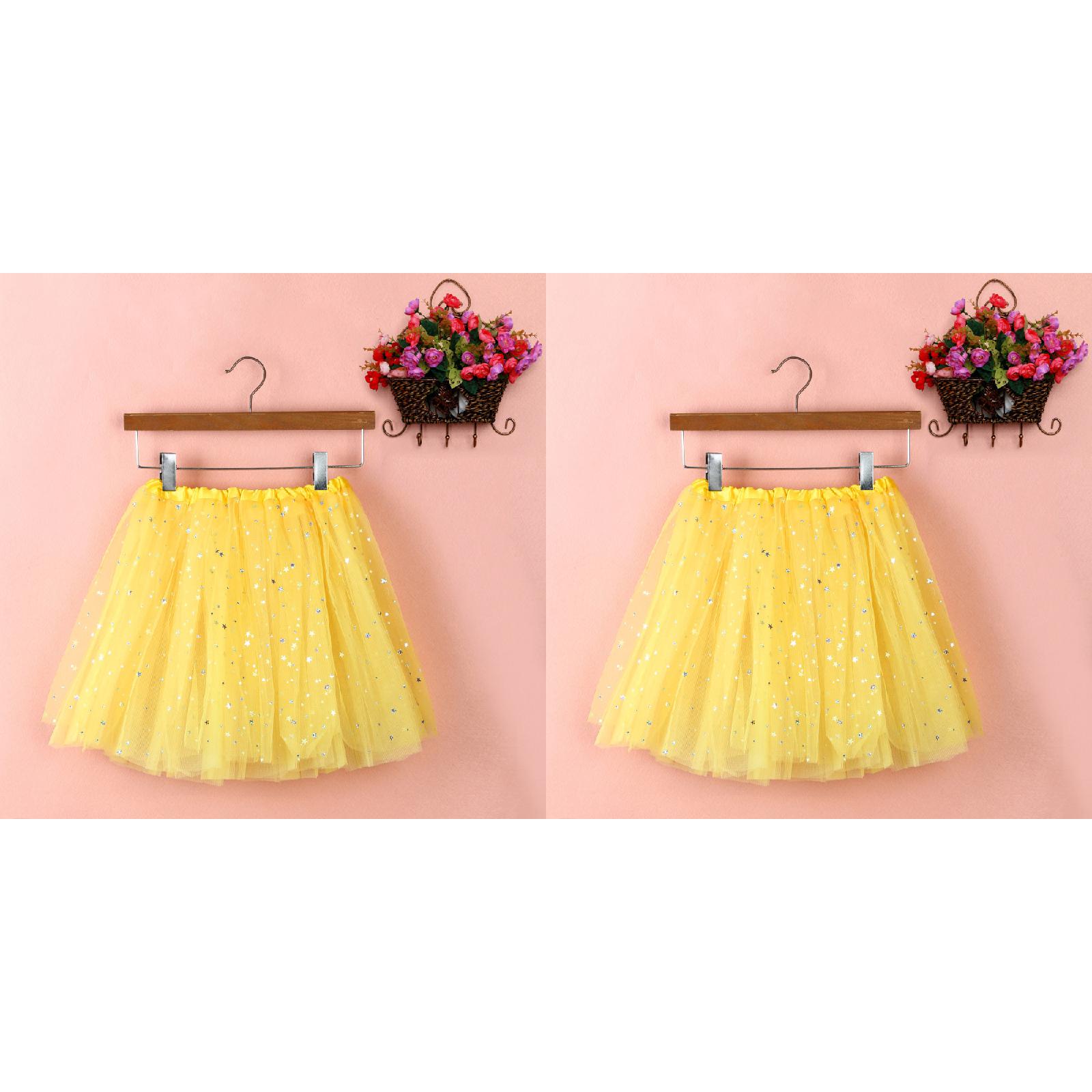 (2-Pack) Rinsvye Skirt Short Womens Adult Summer Skirt Dancing Skirt ...