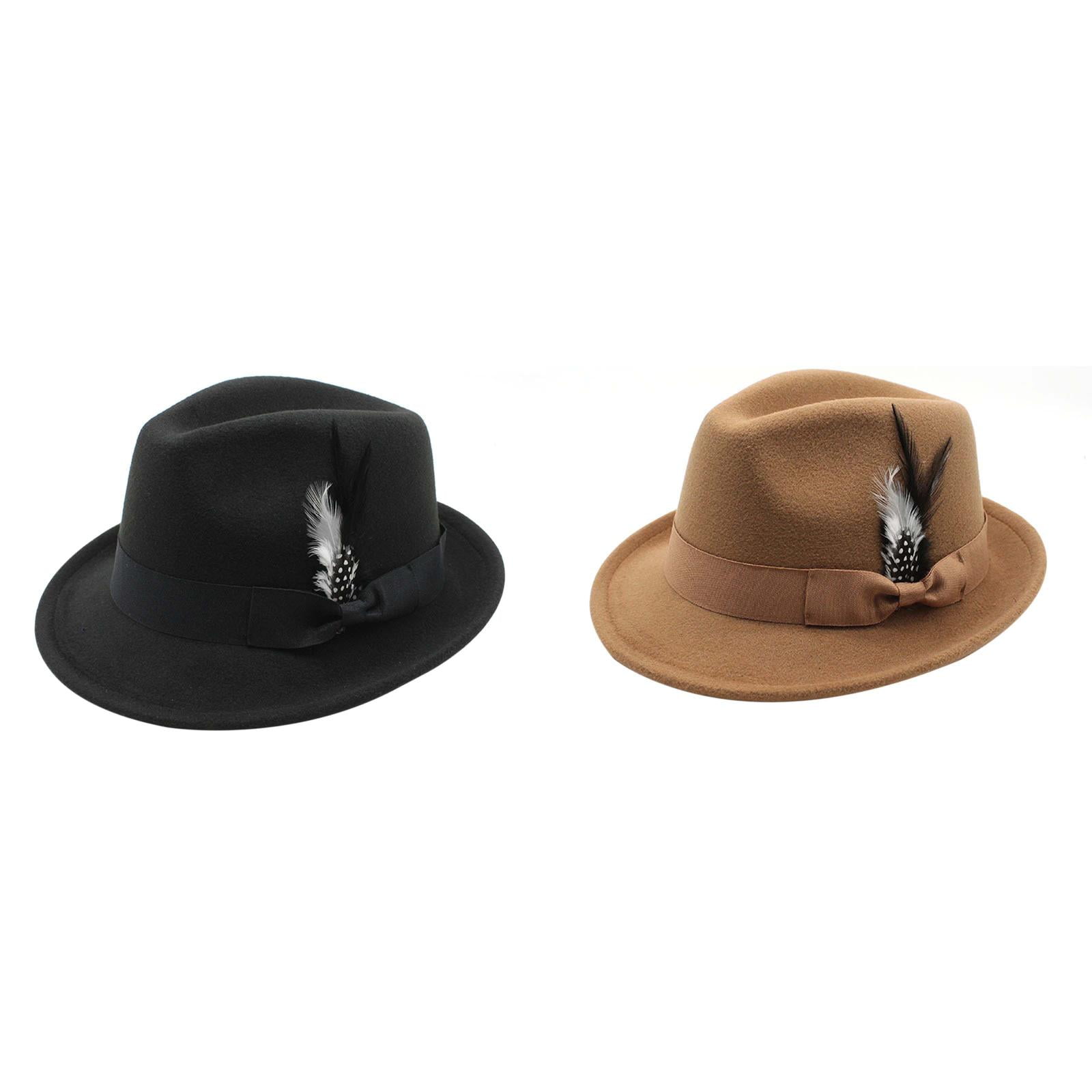(2-Pack) Rinsvye Vintage German Hat Men's Bucket Hat Traditional Fedora ...