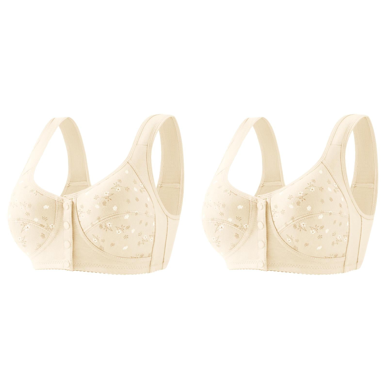 (2-Pack) Rinsvye Women Full Cup Print Women Bra Set and Underwear Plus ...