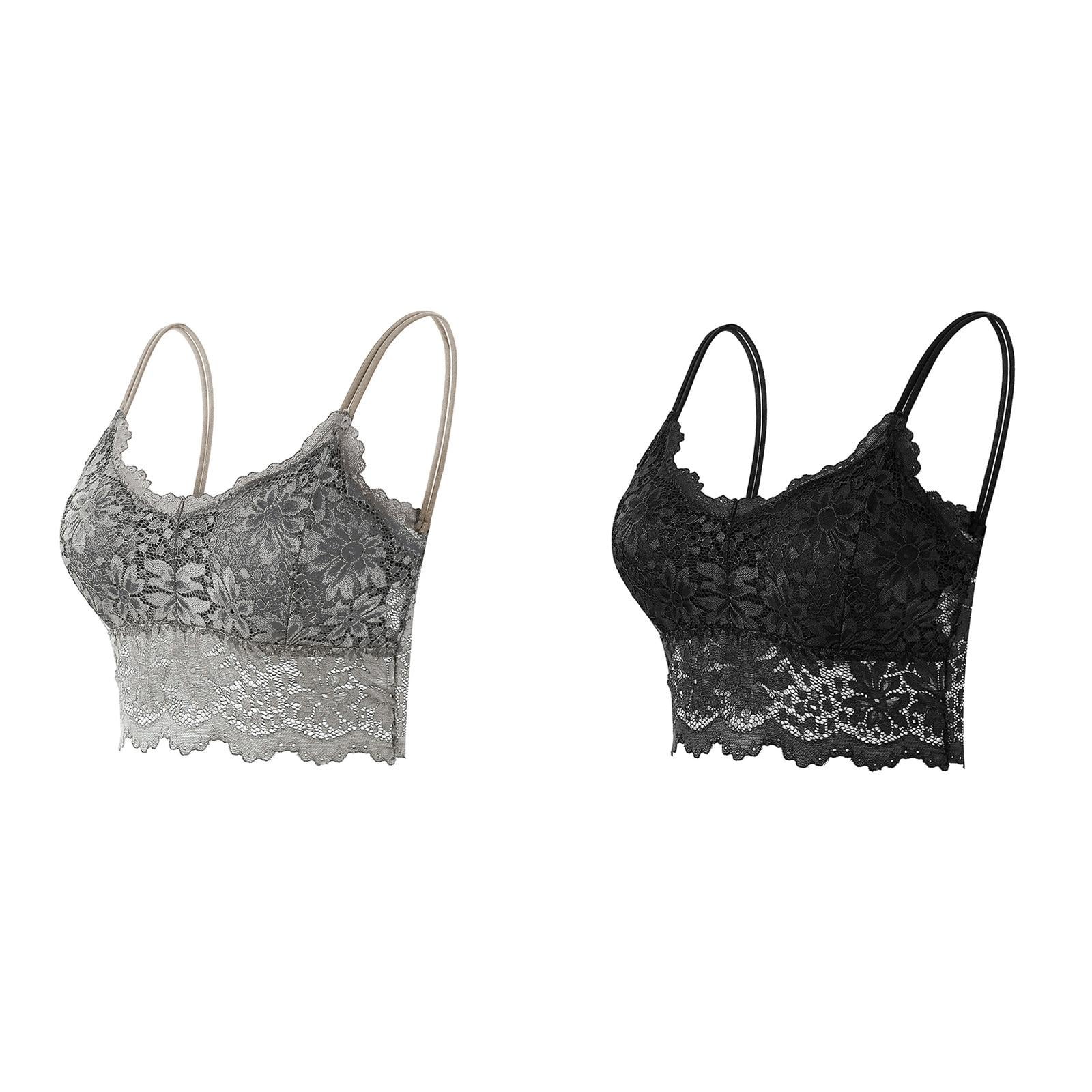 (2-Pack) Rinsvye Women Plus Size Vest High intensity Sports Bras for ...