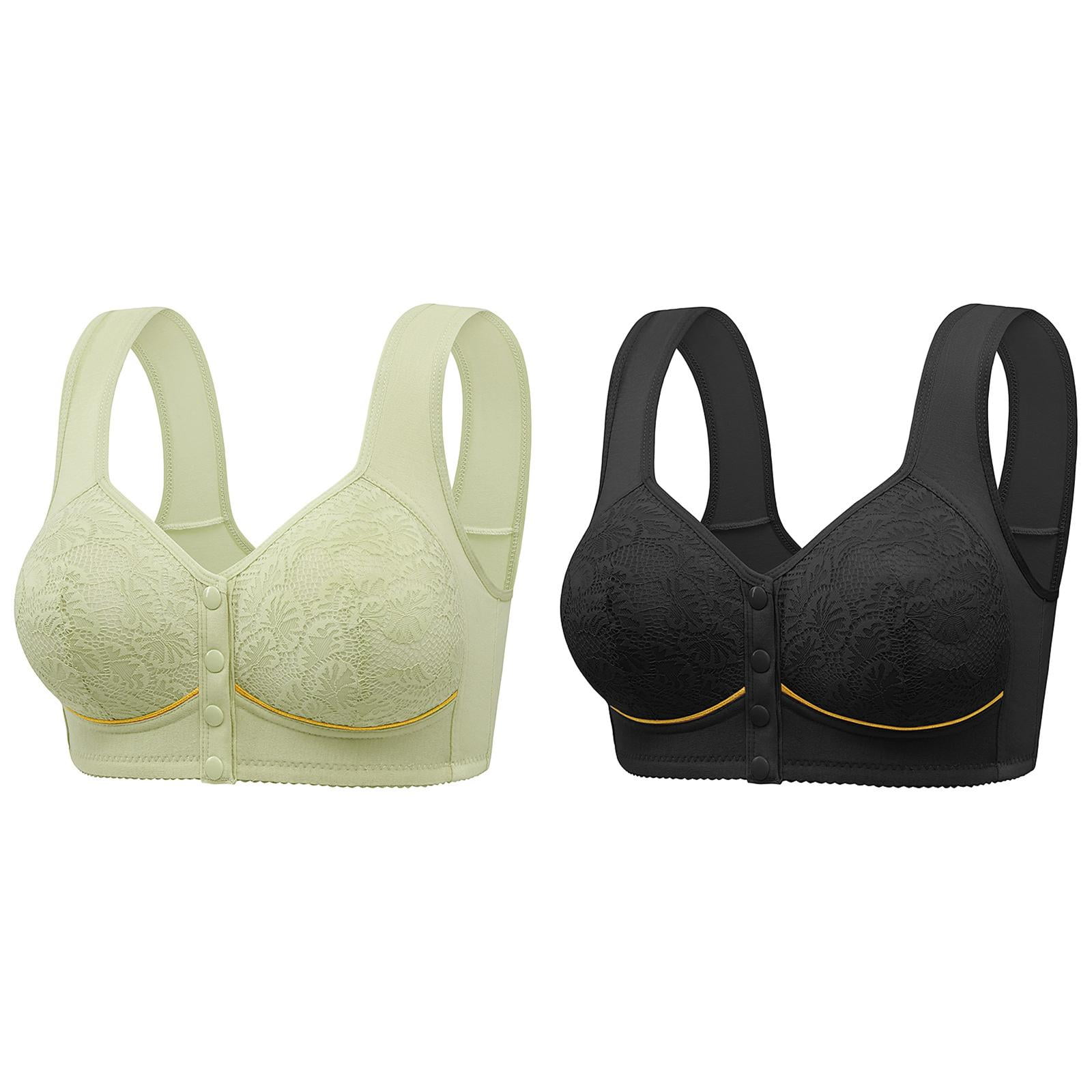 (2-Pack) Rinsvye Women's Comfortable and Womens Bras No Underwire Plus ...