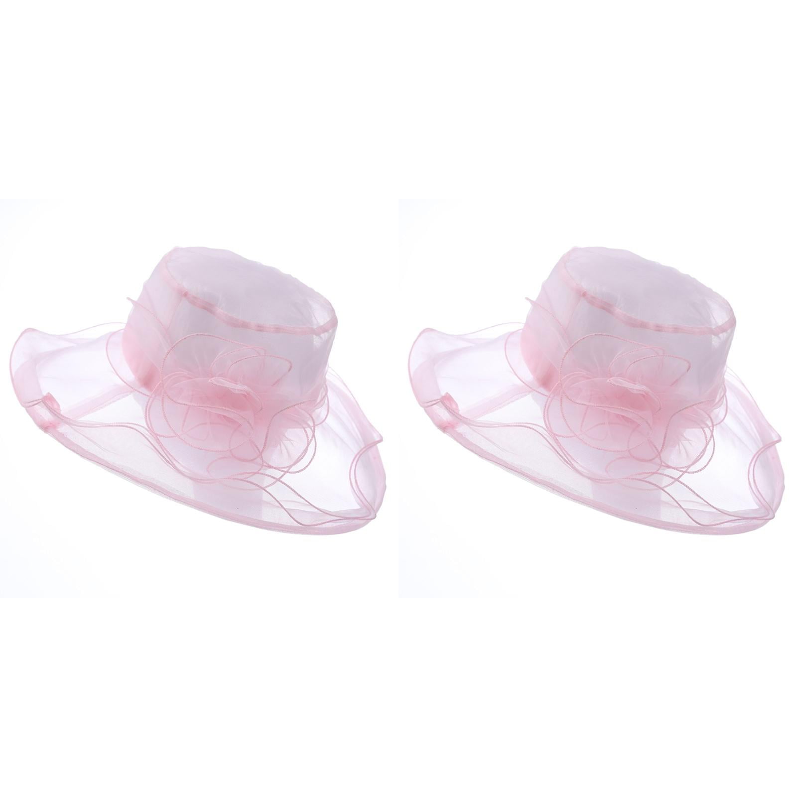 (2-Pack) Rinsvye Women's Headdress Hat Women's Trainman Hat Wedding Hat ...