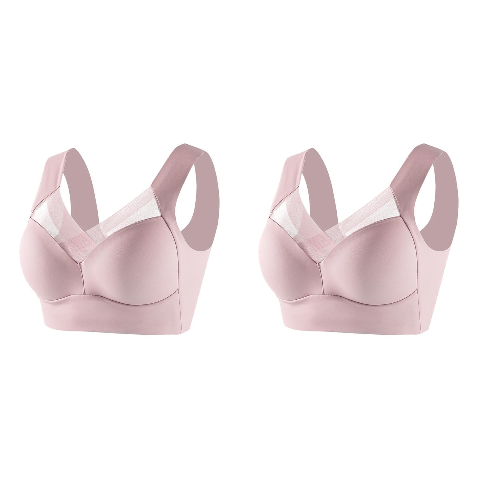 (2-Pack) Rinsvye Women's Large Strapless Lace Bulk Bras Tank Top ...