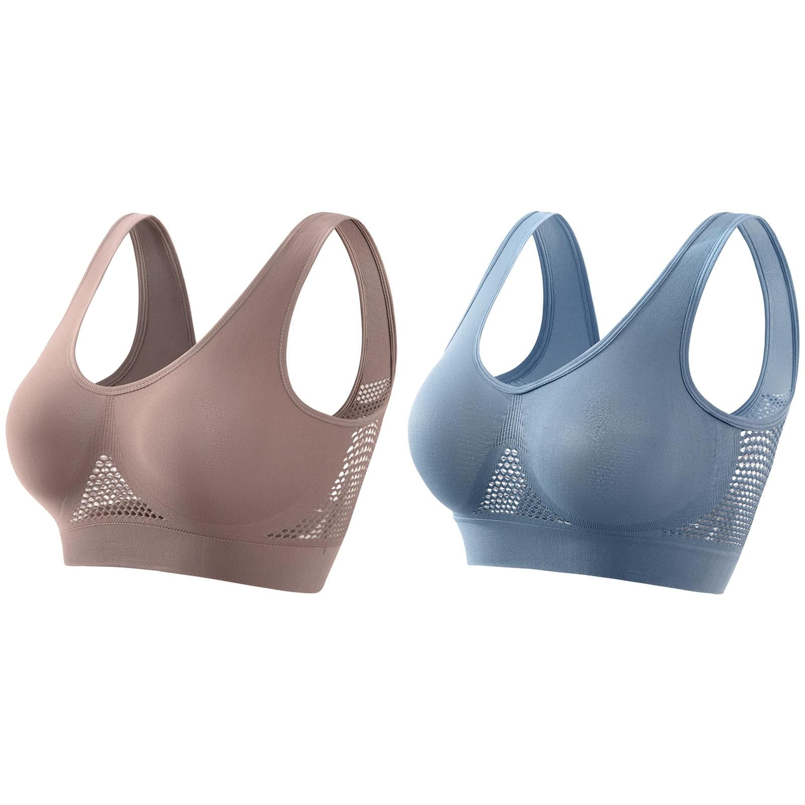 (2-Pack) Rinsvye Womens Sports Bra Seamless one Shoulder Sports Bras ...