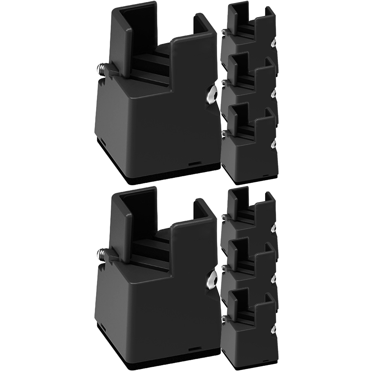 2 Pack Risers Heightened Table Mat Furniture Adjuster Block Bed Frame ...