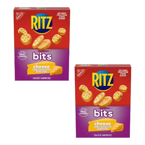 ( 2 Pack ) Ritz Bits Cracker Sandwiches With Cheese - 8.8oz - Walmart.com