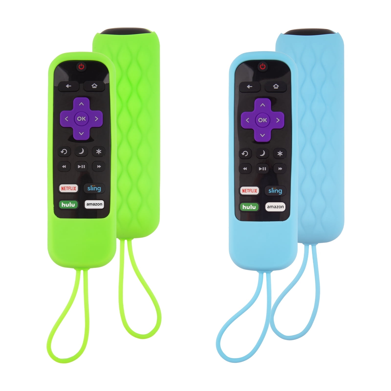 2 Pack Roku Remote Cover, Remote Cover Case Compatible with TCL Roku ...