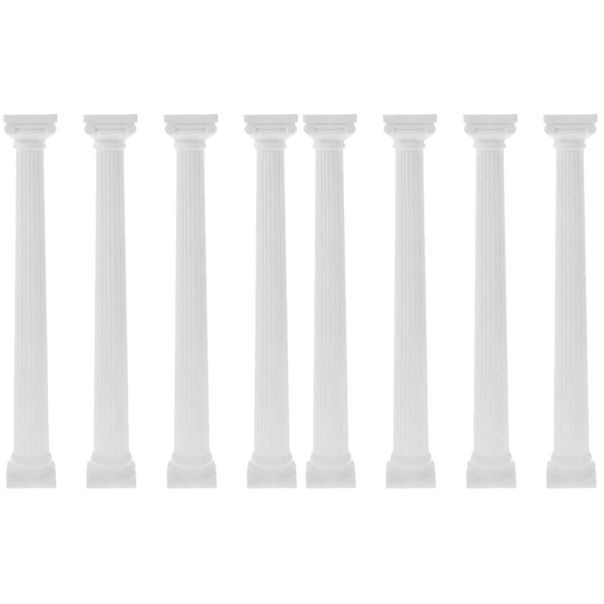 2 Pack Roman Column Model White Pillar Flowers Garland for Decoration ...