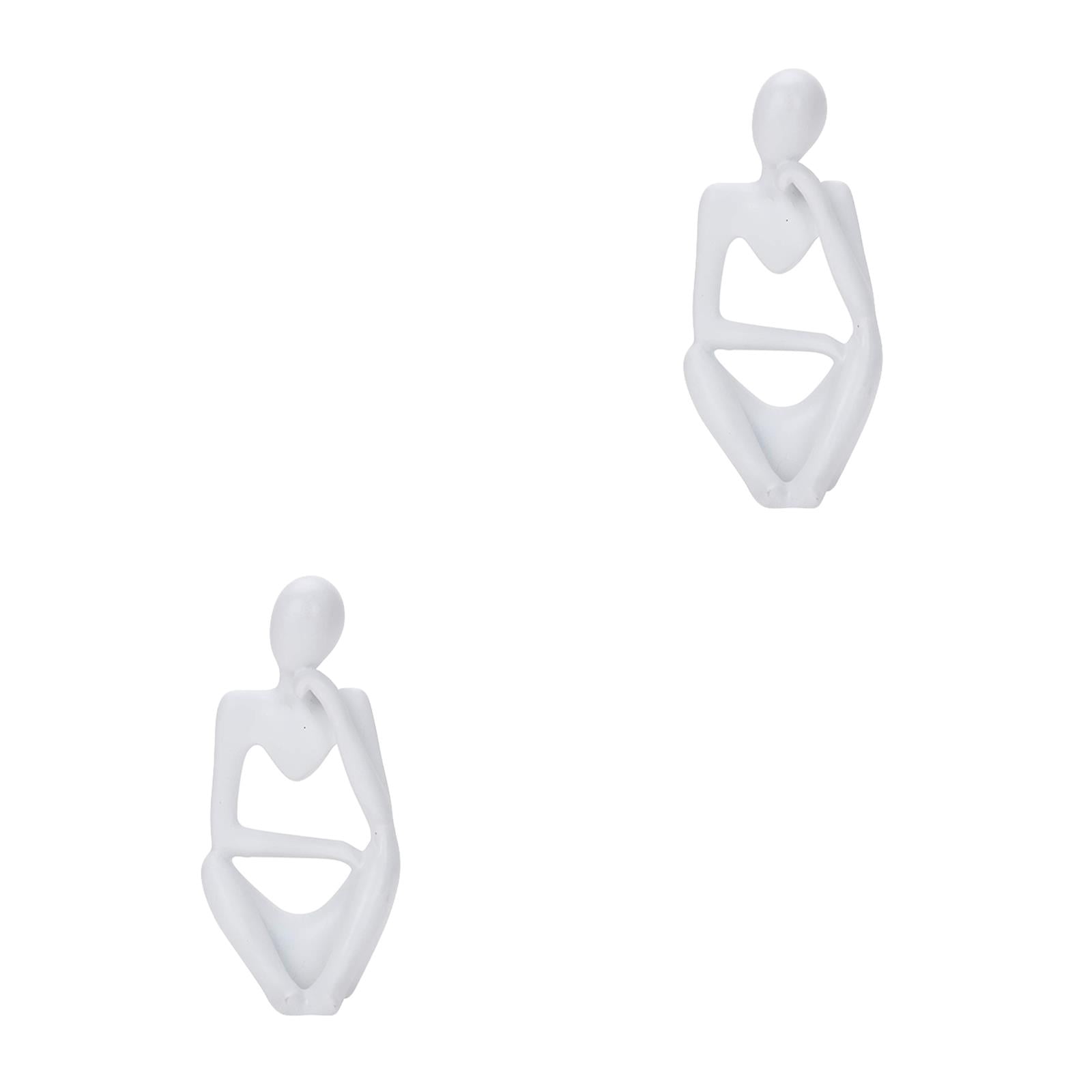 2 Pack Room Decor Neutral Thinker Statue Abstract Sculpture - Walmart.com