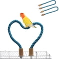 2 Pack Rope Perch, Swing, Cage Stand Pole Accessories, Climbing Toy for ...