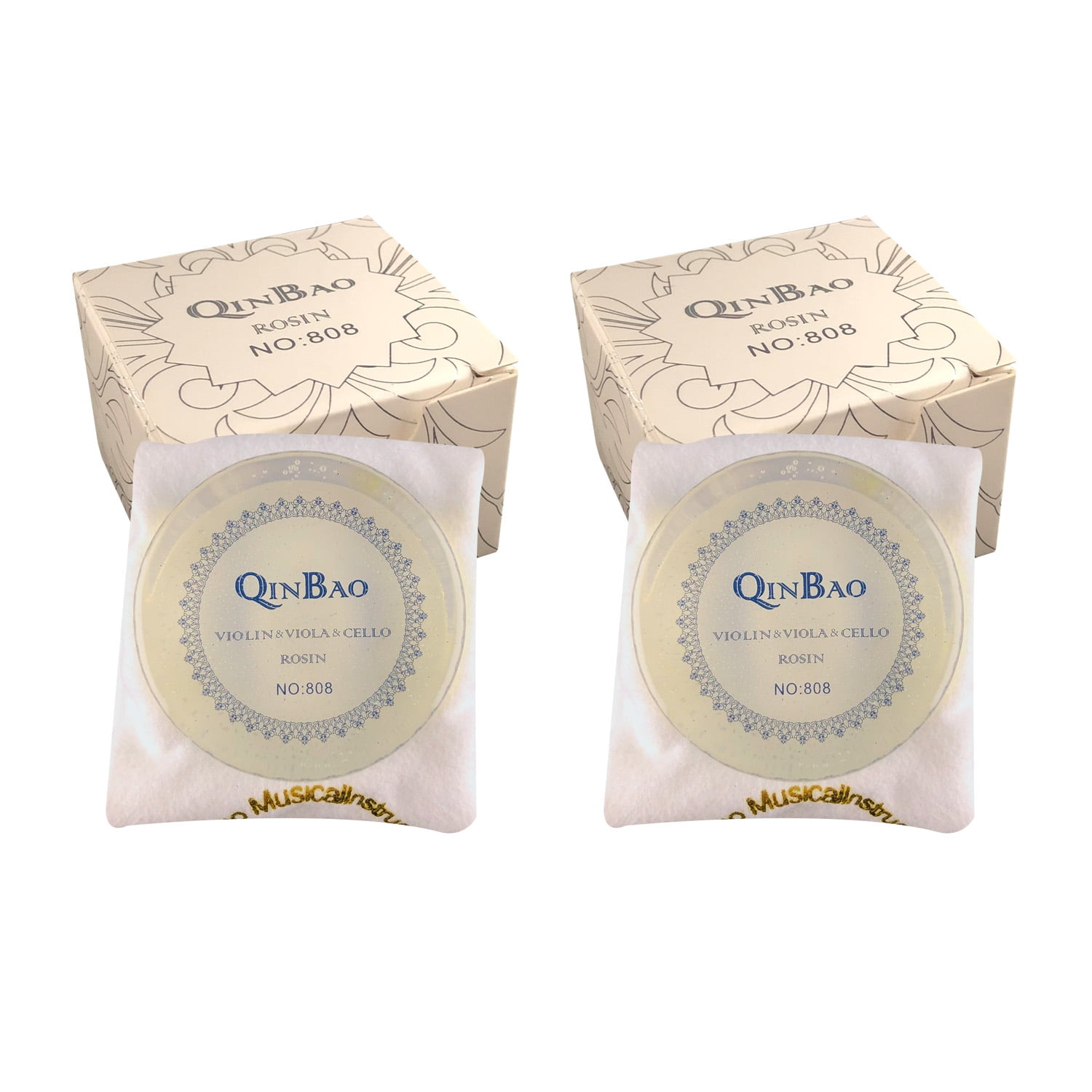 2 Pack Rosin for Violin, Viola and Cello, Low Dust Natural Rosin ...