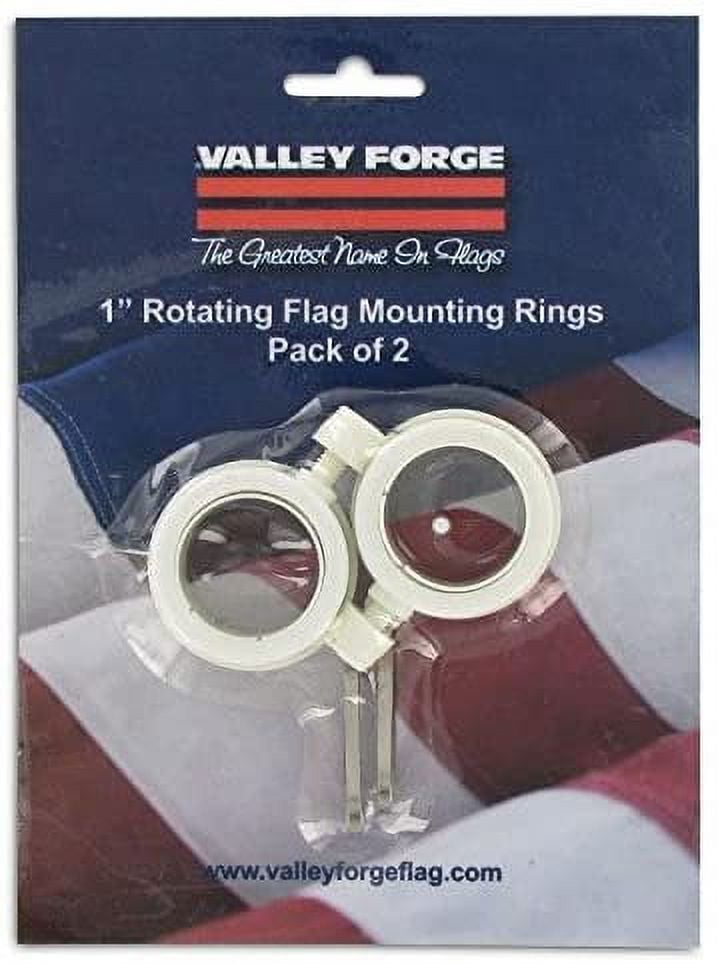 2-pack Valley Forge Flag Mounting Rings - Rotating, Rust Resistant - 2 ...
