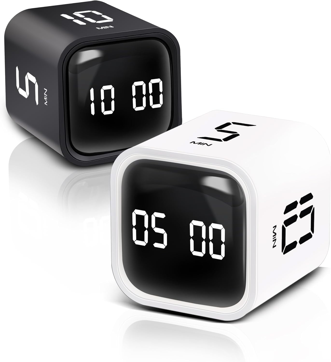 2 Pack Rotating Pomodoro Timer,Rotation Timer,5/10/30/60 Minutes and ...