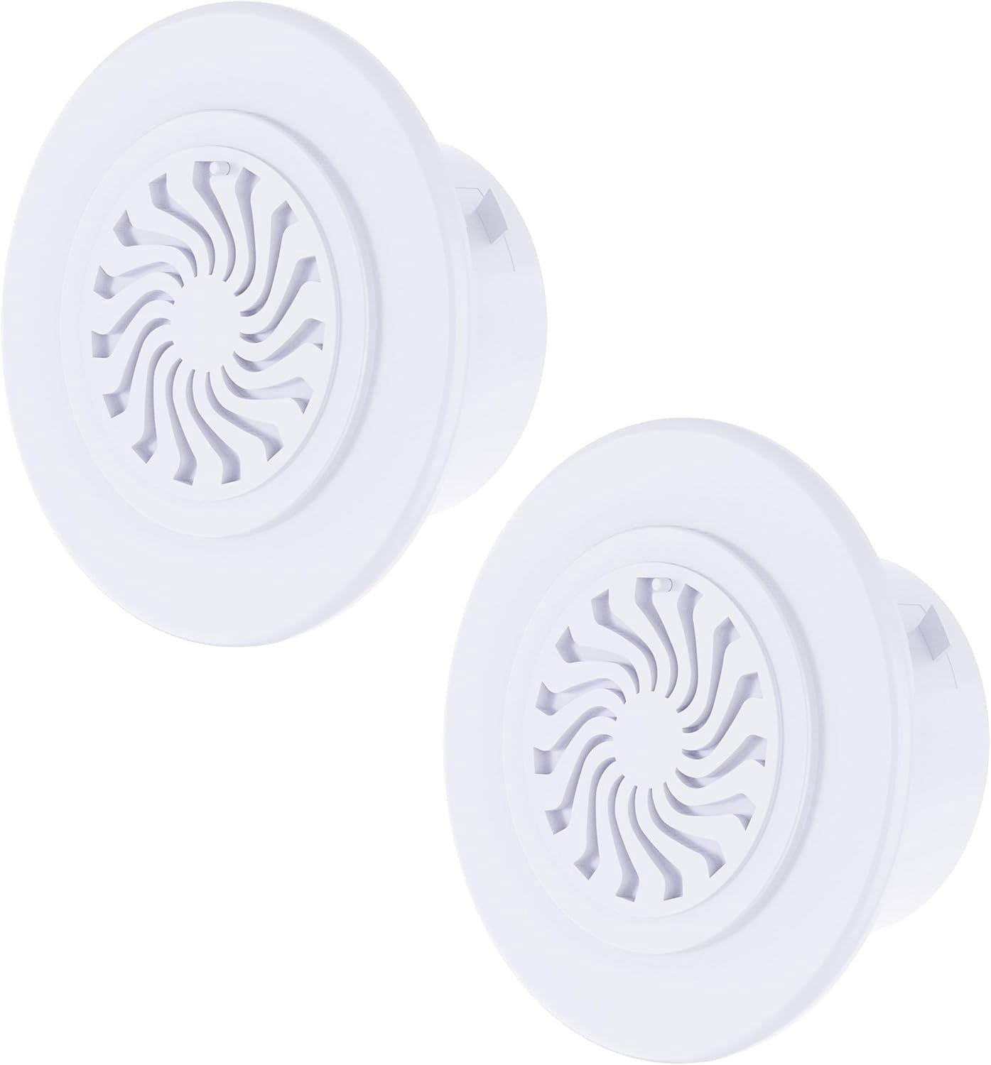 2-Pack Adjustable Round Air Vent Covers - Fits 60-70mm(2.4"-2.8 ...