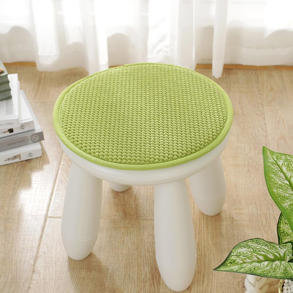 2 Pack Round Chair Cushions for Kitchen Dining Room Stool Chair Pads ...