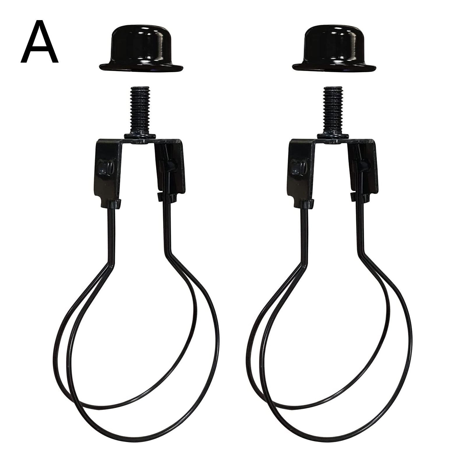 2 Pack Round Lamp Shade Light Bulb Clip Adapter ALUCSET Clips H1SXE ...