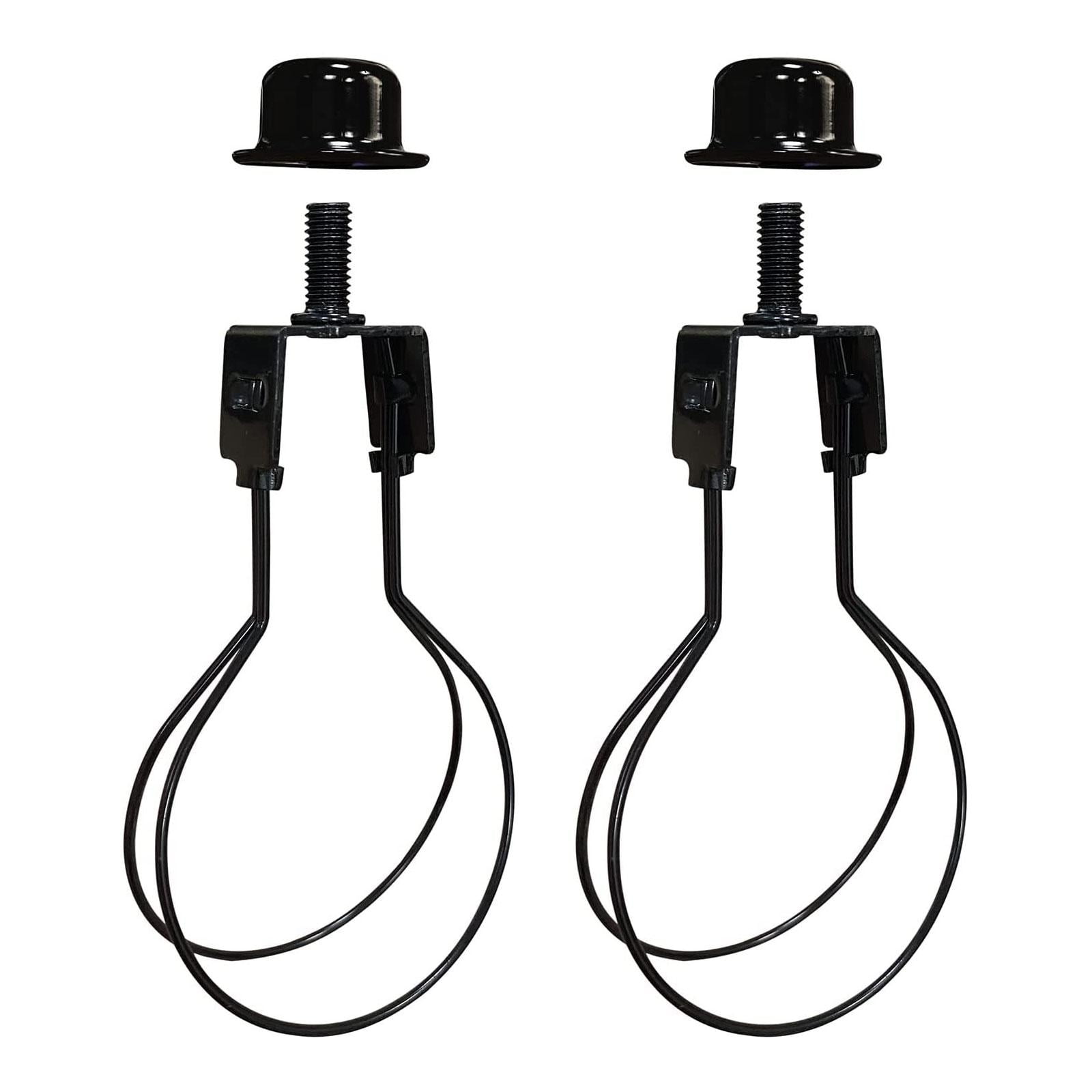 2 Pack Round Lamp Shade Light Bulb Clip Adapter ALUCSET Holder ...