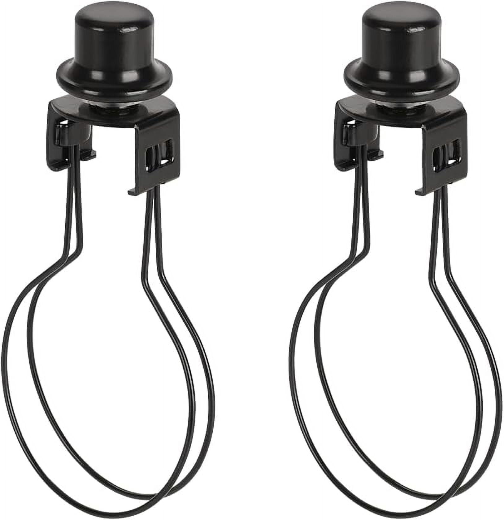 2 Pack Round Lamp Shade Light Bulb Clip Adapter, Lampshade Holder Clip ...
