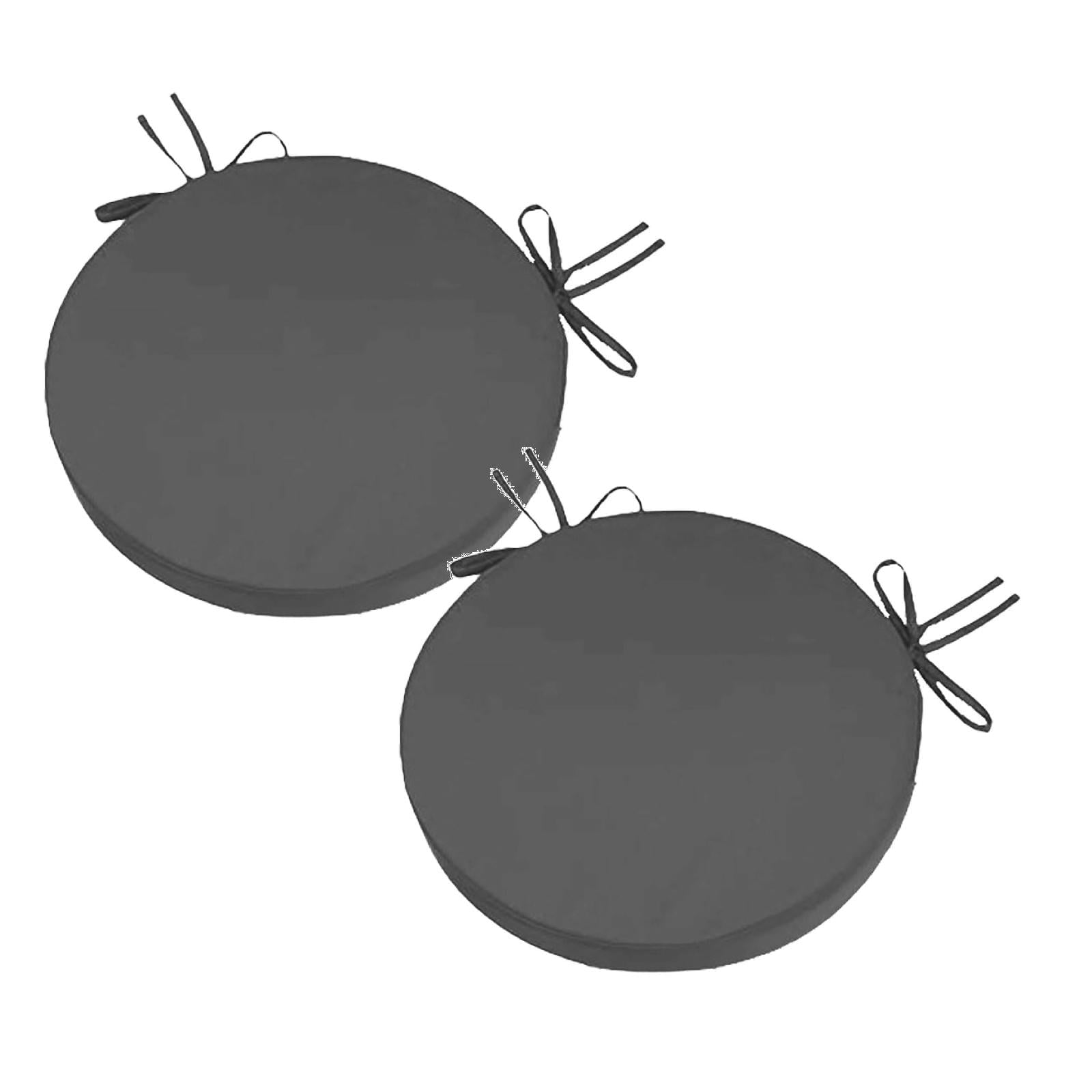 2 Pack Round Outdoor Chair Cushion – Waterproof with Removable ...