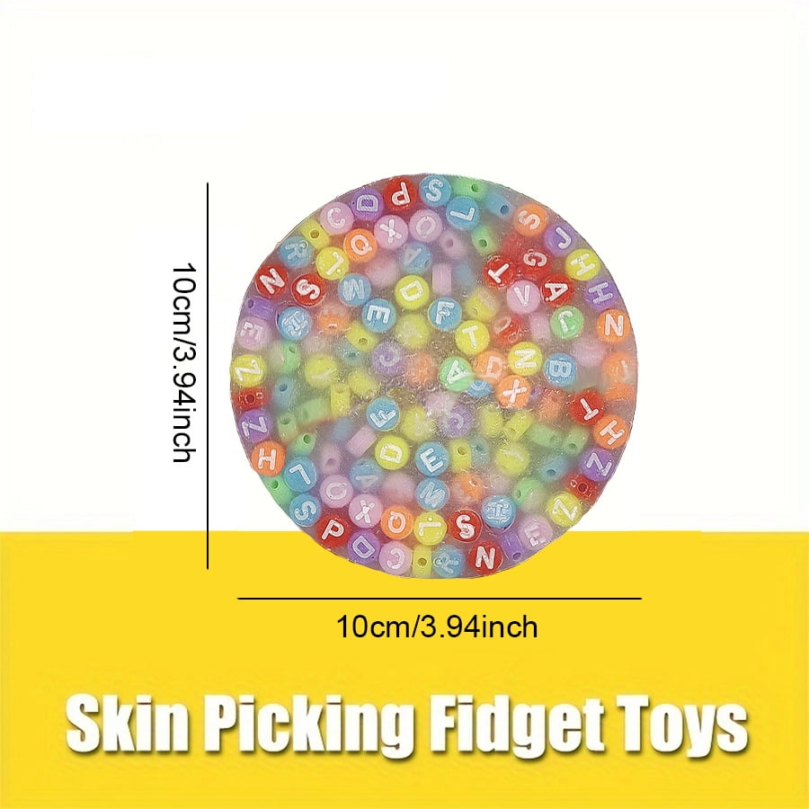 2 Pack Round Picky Pad,Skin Picking Fidget Toys, Picking Pad Fidget ...