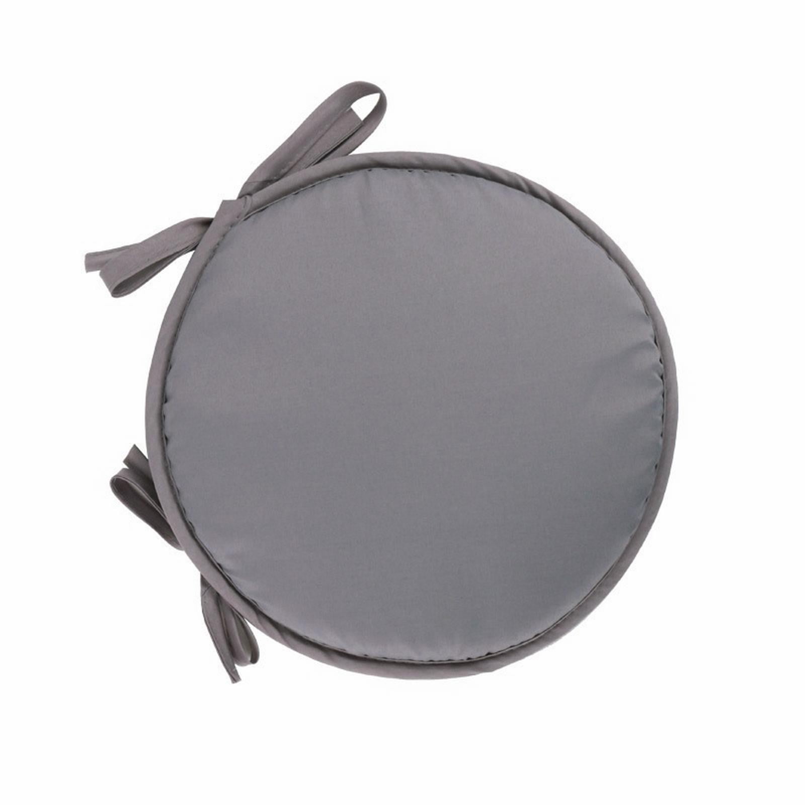 2-Pack Round Seat Cushions, 15 Inch Tufted Chair Pads for Kitchen ...