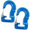 2 Pack Round Sling Hook, Heavy Duty Lifting Hook with Latch for Heavy ...