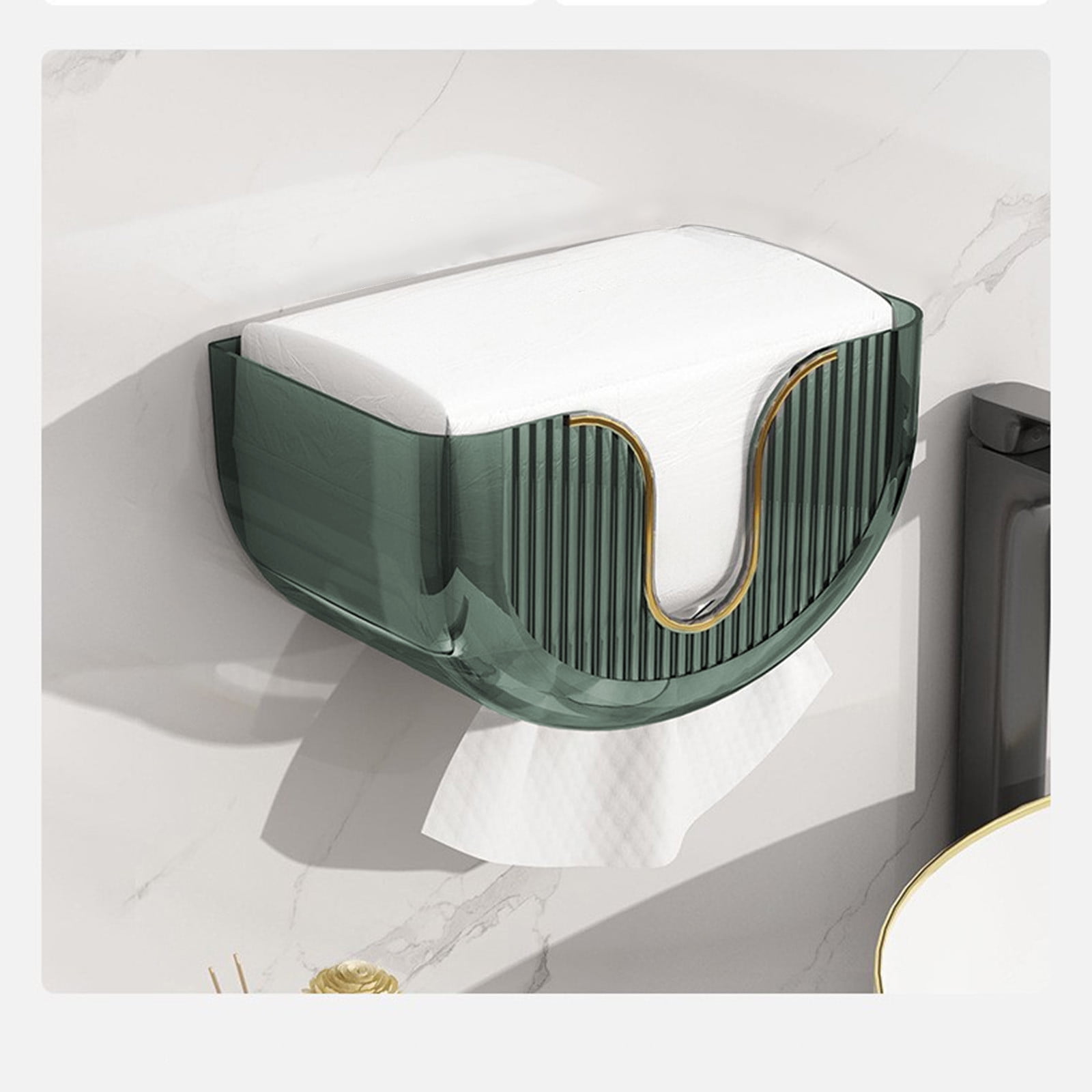 2 Pack Round Tissues Box, 7.87*4.92*4.72 Inch Tissue Holder for Kitchen ...