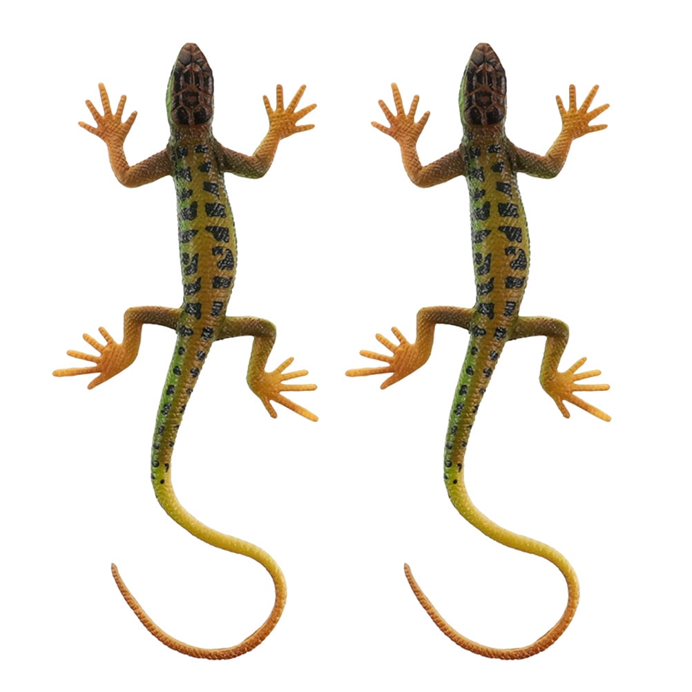 2 Pack Rubber Lizard Toy Snake Skink Ornaments Child - Walmart.com