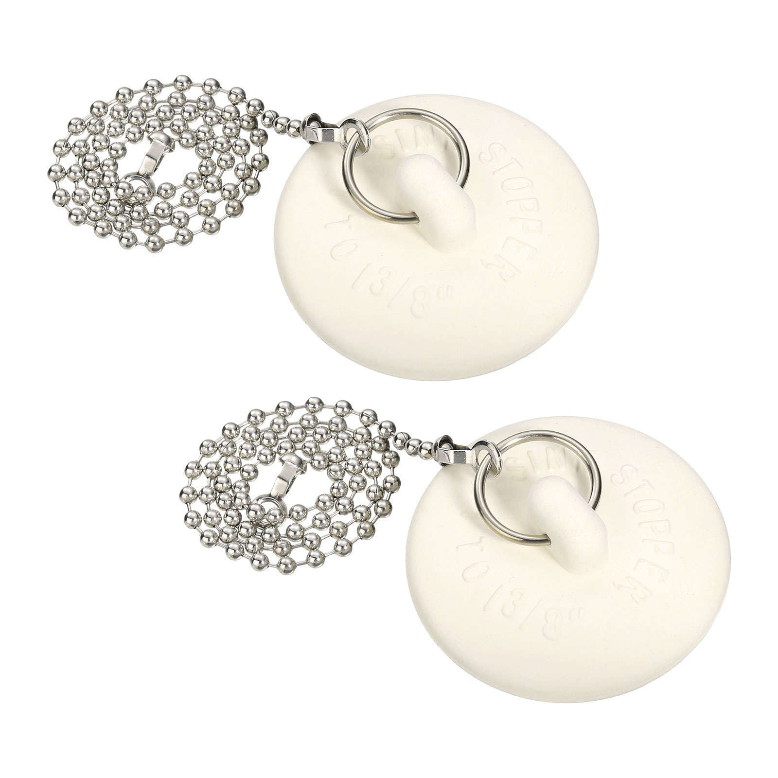 2 Pack Rubber Tub Stopper, Fit 1" to 1-3/8" Bath Tub Drain Stoppers ...