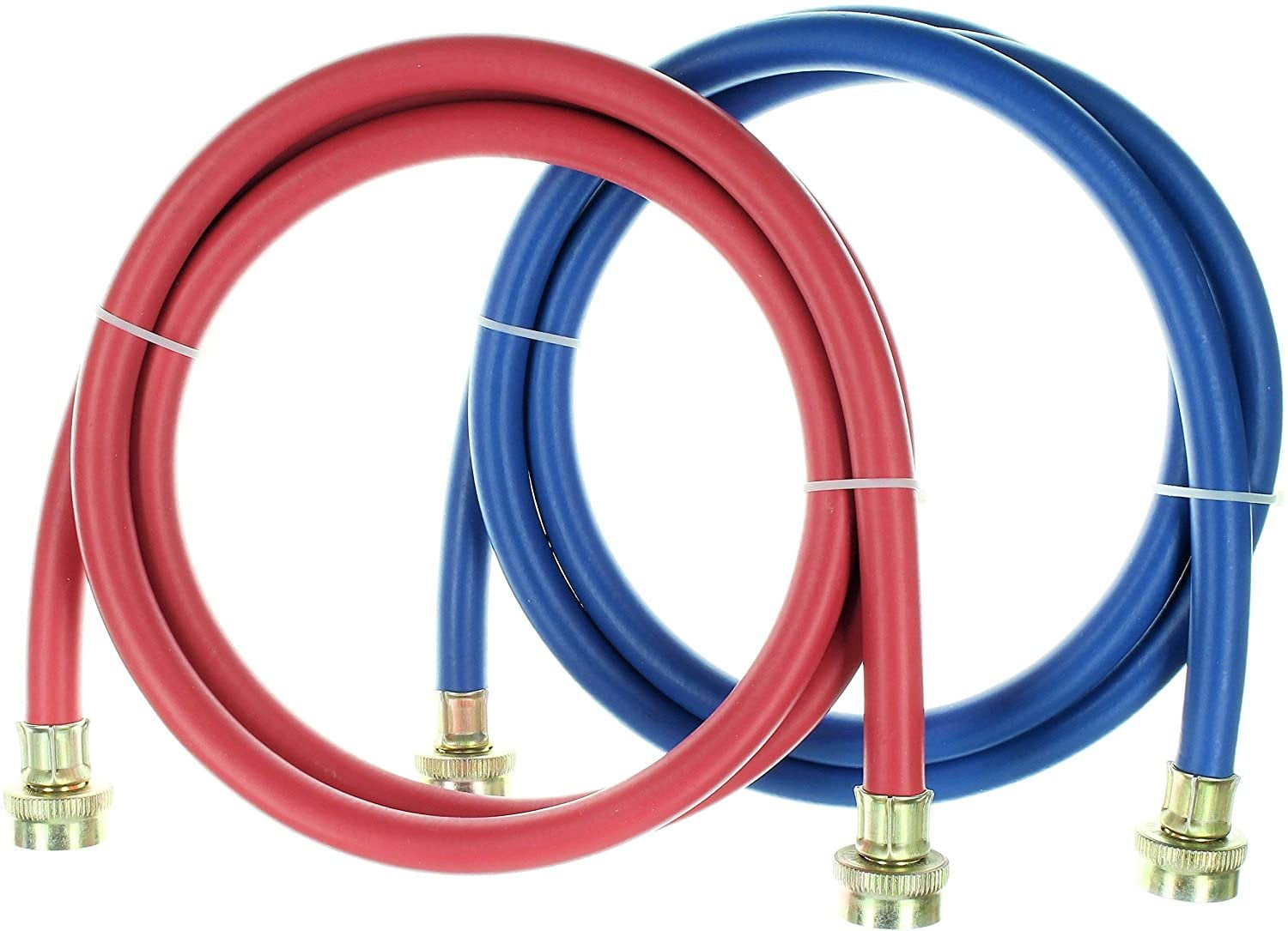 Kelaro 2 Pack Rubber Washing Machine Hoses 6' Hot and Cold Water ...
