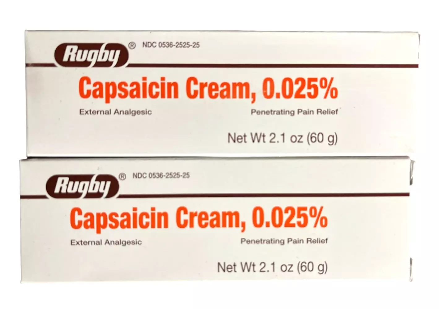 Zostrix 2 Pack Capsaicin Cream 0.025%, Pain Relief for Arthritis and ...