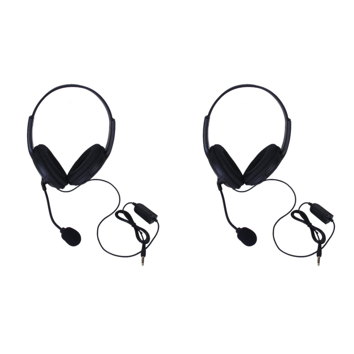 2 Pack Running Headphones Over-ear Earphones Wireless Computer Headset ...