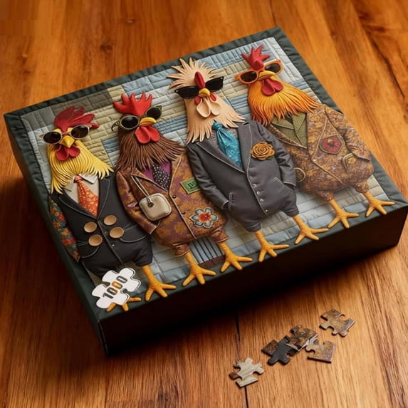 2 Pack Runway Roosters Jigsaw Puzzle 1000 Pieces for Adults ...