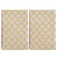 2 Pack Rustic Moroccan Kitchen Towels Geometric Quatrefoil Yellow ...