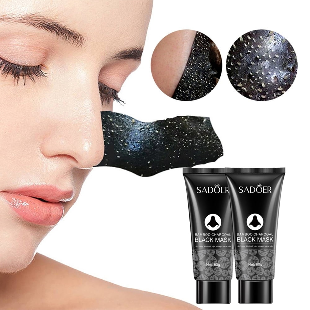 2-Pack SADOER Bamboo Charcoal Blackhead Absorbing Nose Mask Gentle ...