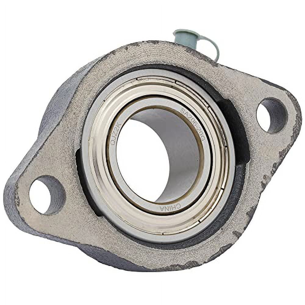 [2-Pack] SALF206-20G - 2-Bolt Flange-Mount Ball Bearing Unit, Insert Bearing SA206-20G, Cast ...