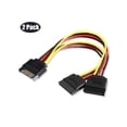 2 Pack SATA Power Splitter Cable 15 Pin SATA Power Splitter Cable ...
