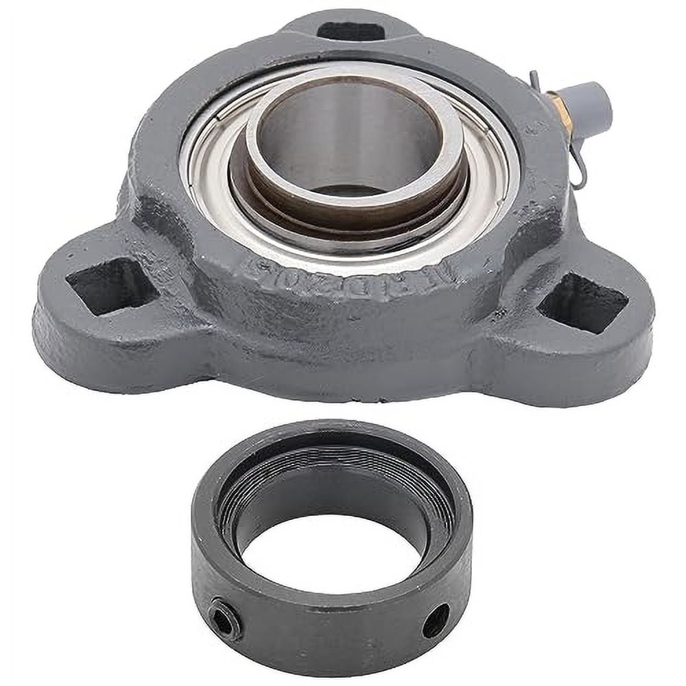 [2-Pack] SATRD205-16 - 3-Bolt Flange-Mount Ball Bearing Unit, Insert Bearing SA205-16, Cast Iron ...